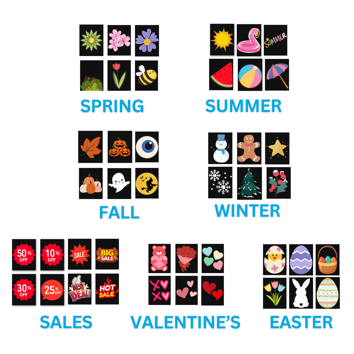 Emoji Icon Reader Board Sign Set – BC Retail Supplies