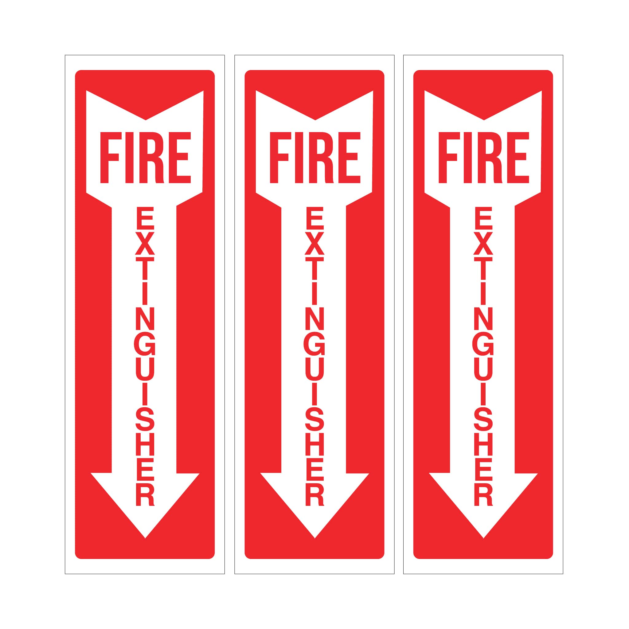 Fire Extinguisher Decal - Set of 3 – BC Retail Supplies