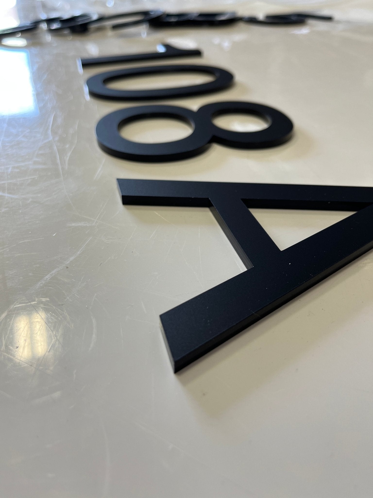 Acrylic Letters and Numbers 5" High - House numbers & Unit Numbers ...