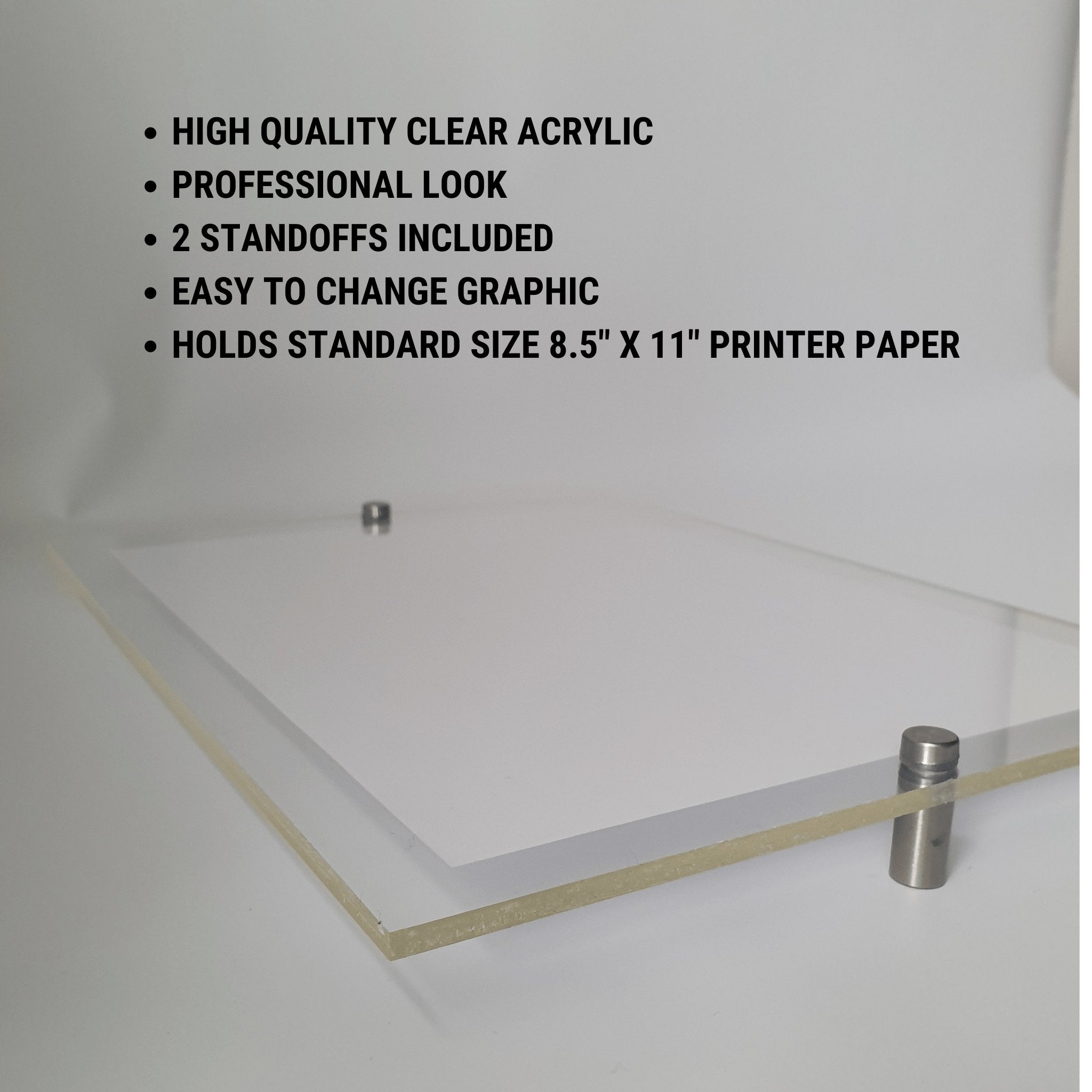 Acrylic Wall Mount Sign Holder – BC Retail Supplies