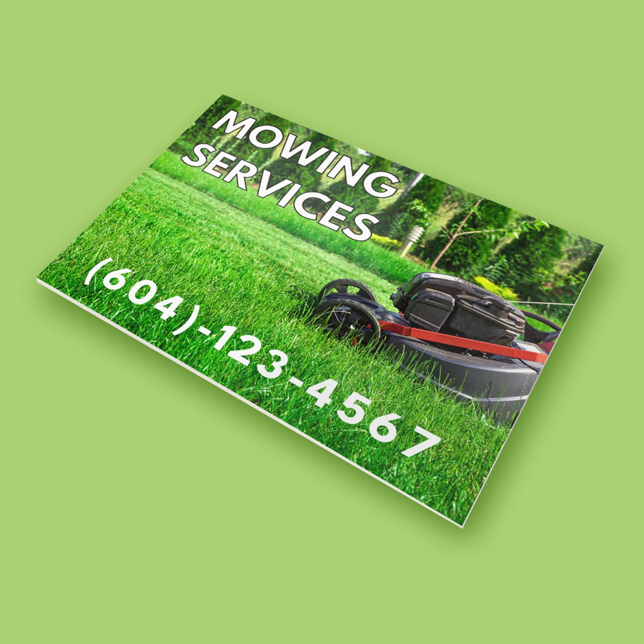 Lawn Care Mowing Yard Sign – BC Retail Supplies