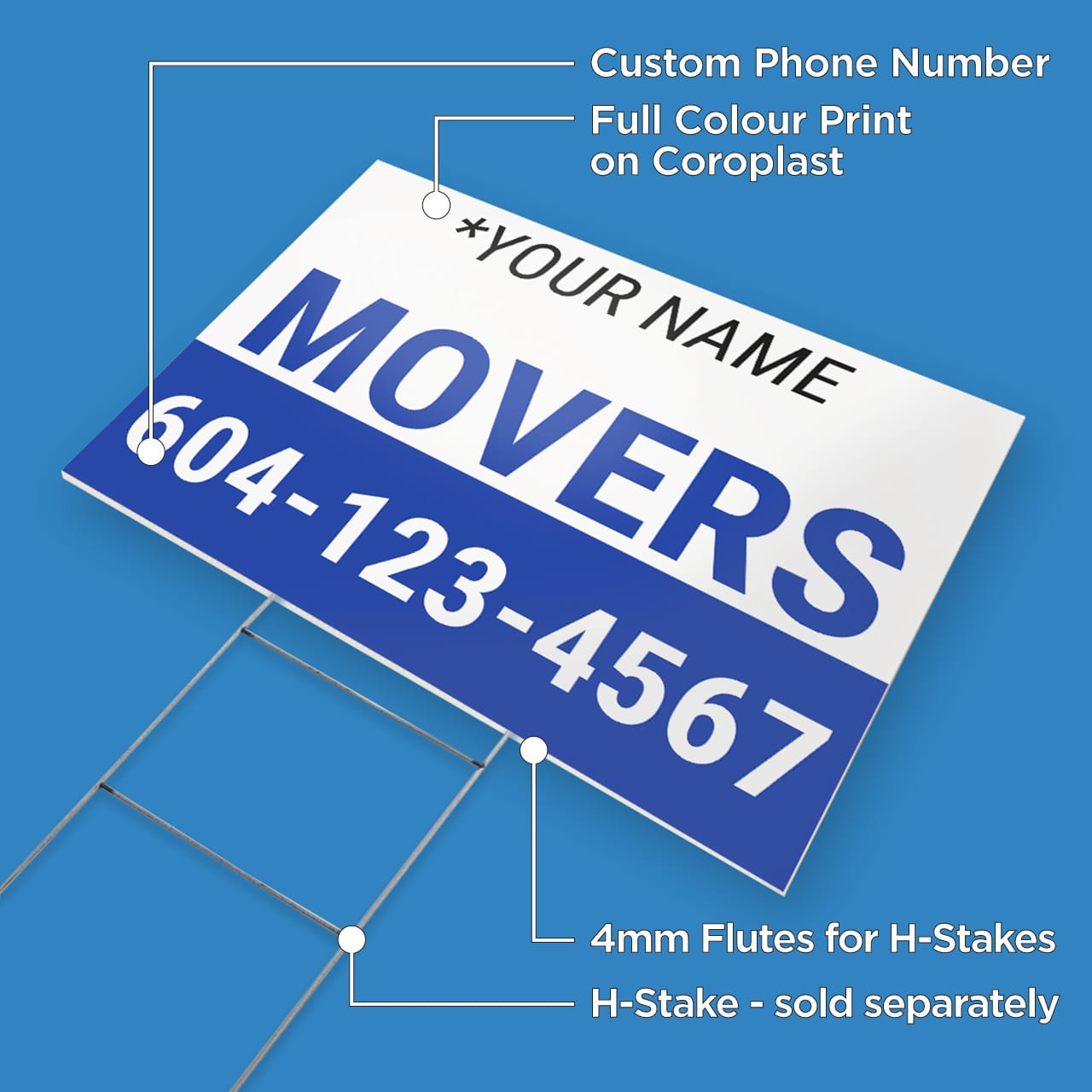Movers Company Yard Sign – BC Retail Supplies