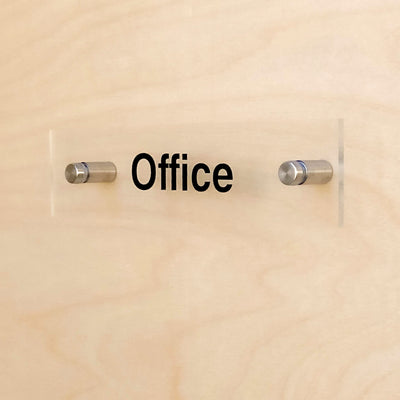 Office Room Sign - Acrylic with Standoffs – BC Retail Supplies