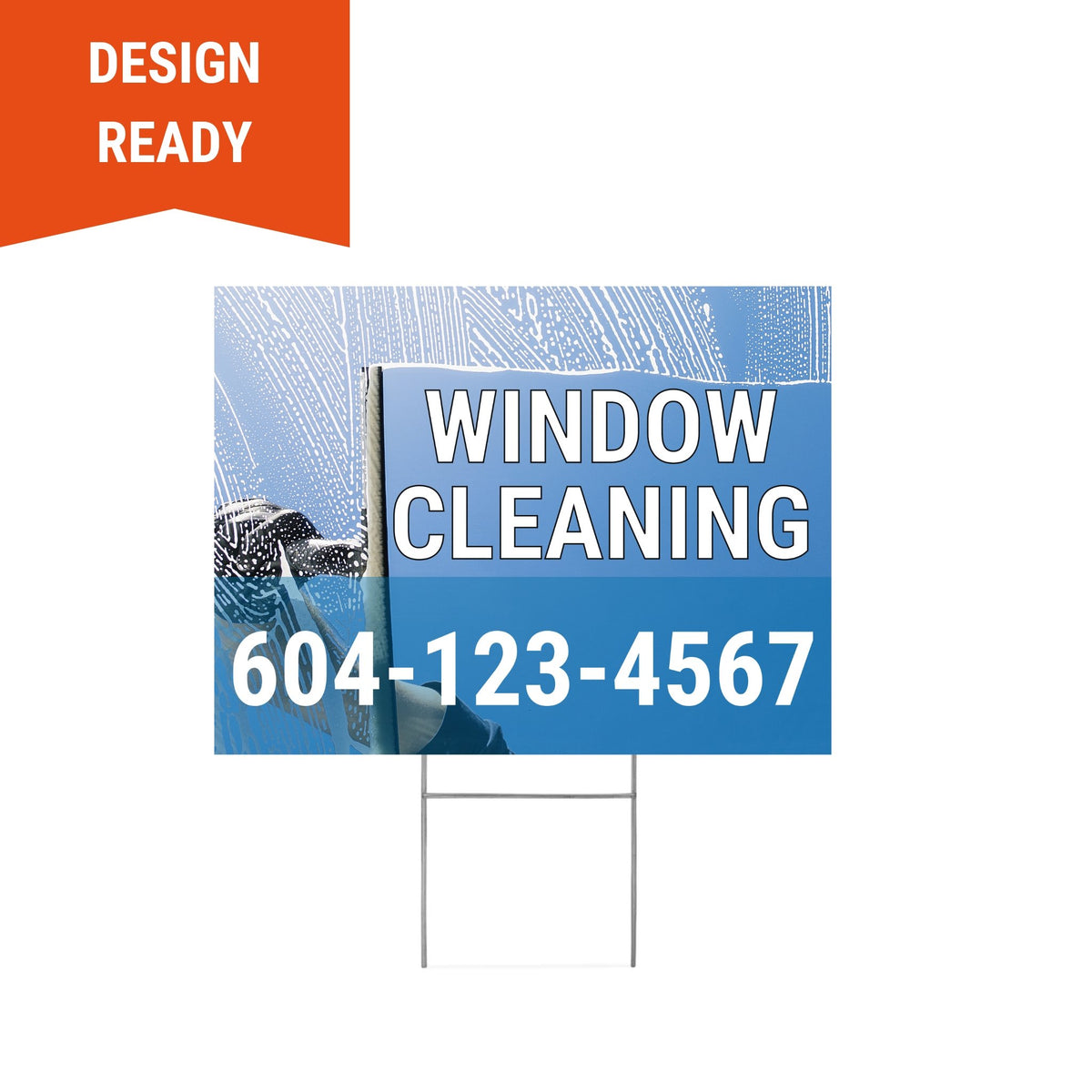 Window Cleaning Service Lawn Sign – BC Retail Supplies