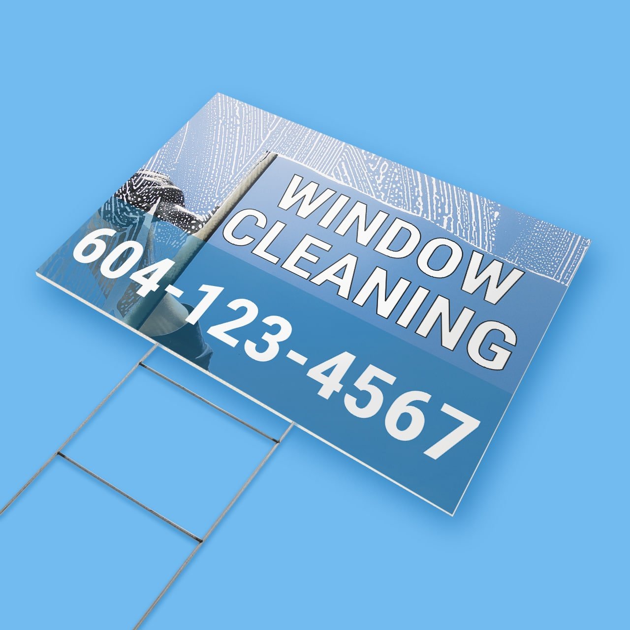 Window Cleaning Service Lawn Sign – BC Retail Supplies